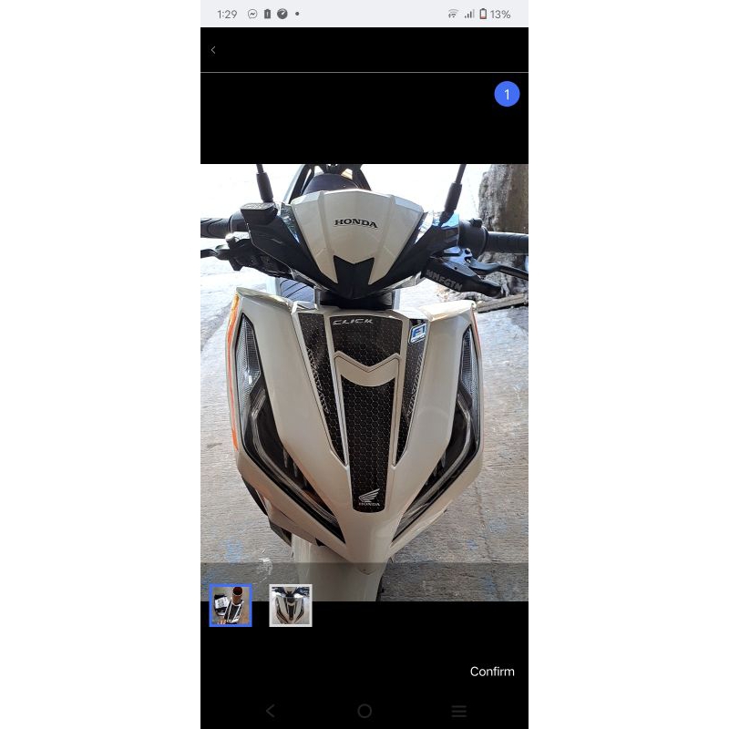M FRONT COVER STICKER VERSION 3/ STICKER FOR HONDA CLICK | Shopee ...