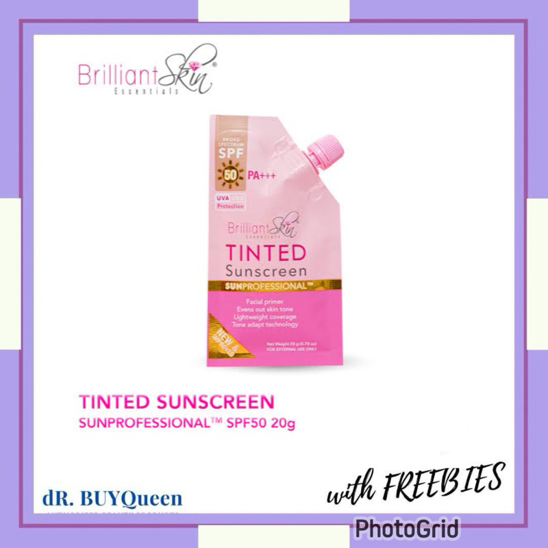 BRILLIANT TINTED SUNSCREEN SPF 50(20g) | Shopee Philippines