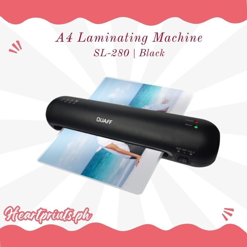 QUAFF A4 Laminating Machine SL-280 BLACK ( Max Laminate 125 Microns ...