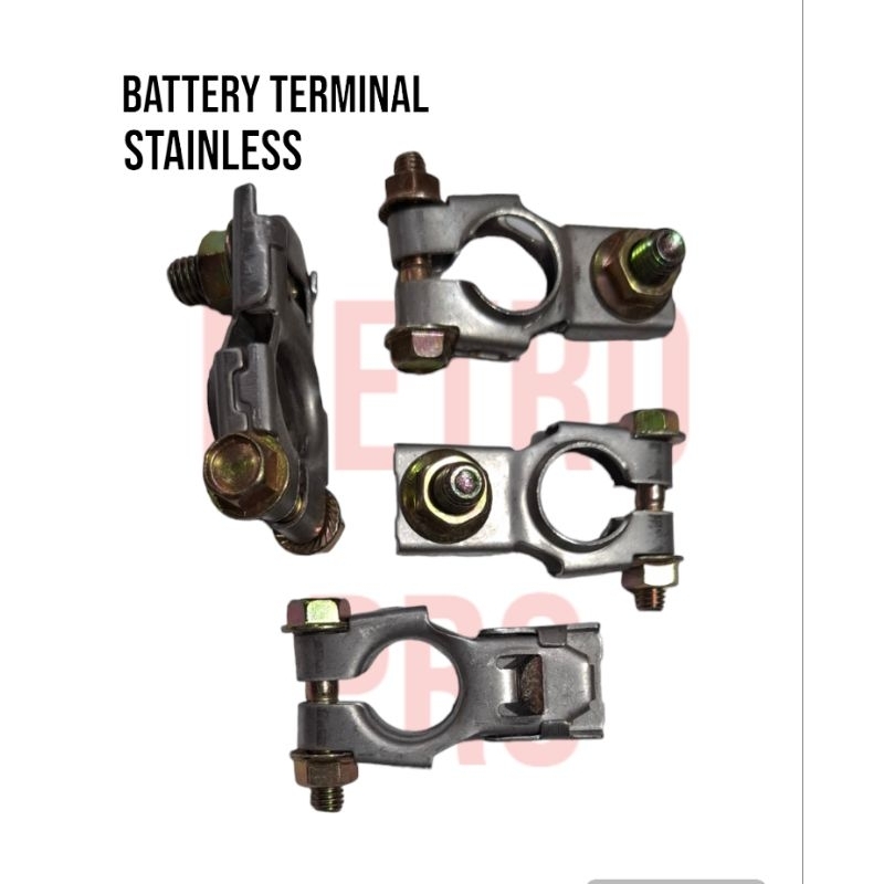 Battery Terminal Big Hole Stainless Heavy Duty (2pcs per set) | Shopee ...