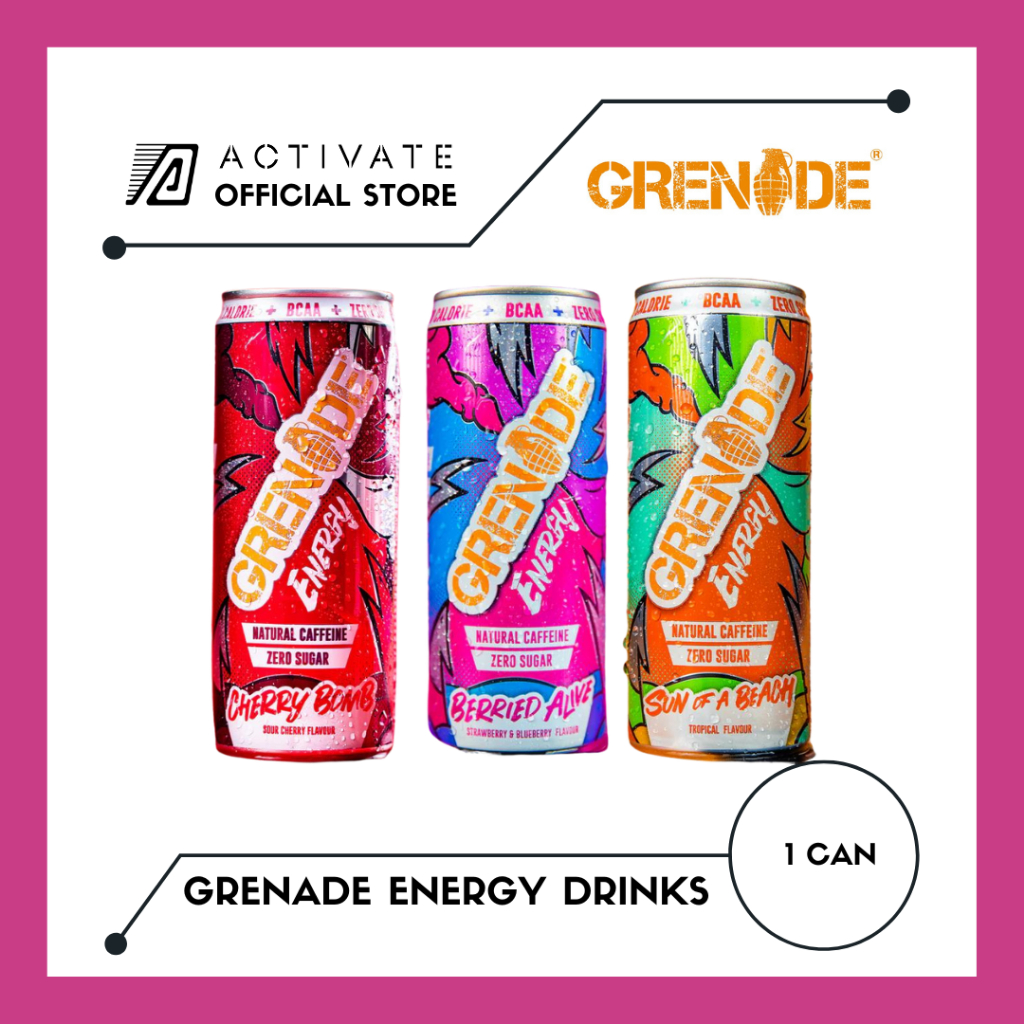 Grenade Energy Drink- Natural Caffeine and NO SUGAR | Shopee Philippines