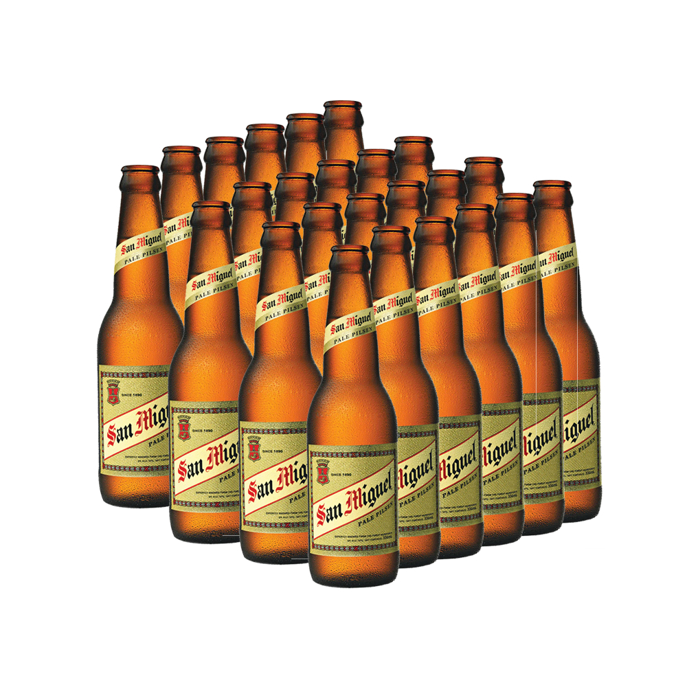 San Miguel Beer Pale Pilsen Bottle 330ml x24 | Shopee Philippines