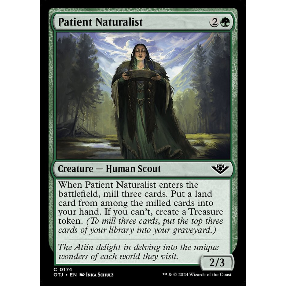 Patient Naturalist - Creature - Near Mint - Non-Foil - OTJ - Green ...