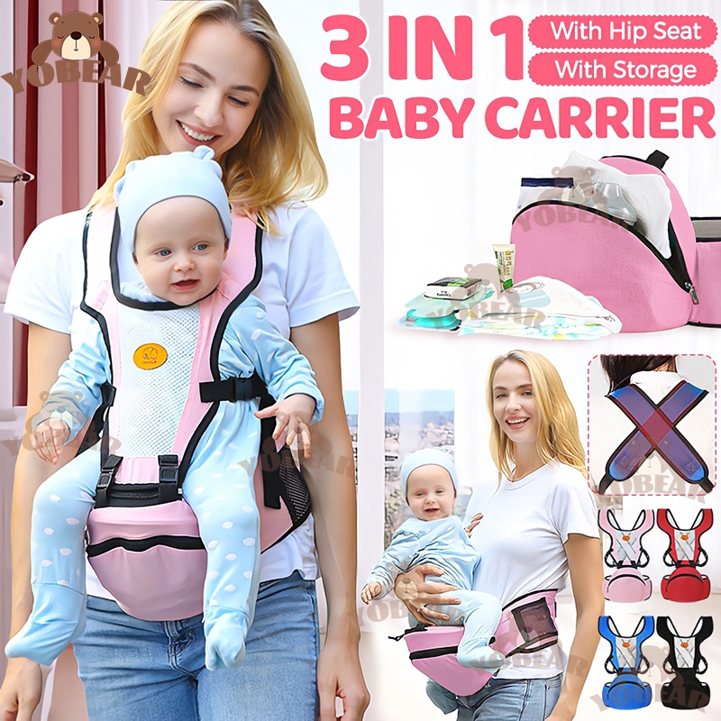 3-in-1 Baby Carrier Baby for Girl with Hip Seat for New Born Baby ...
