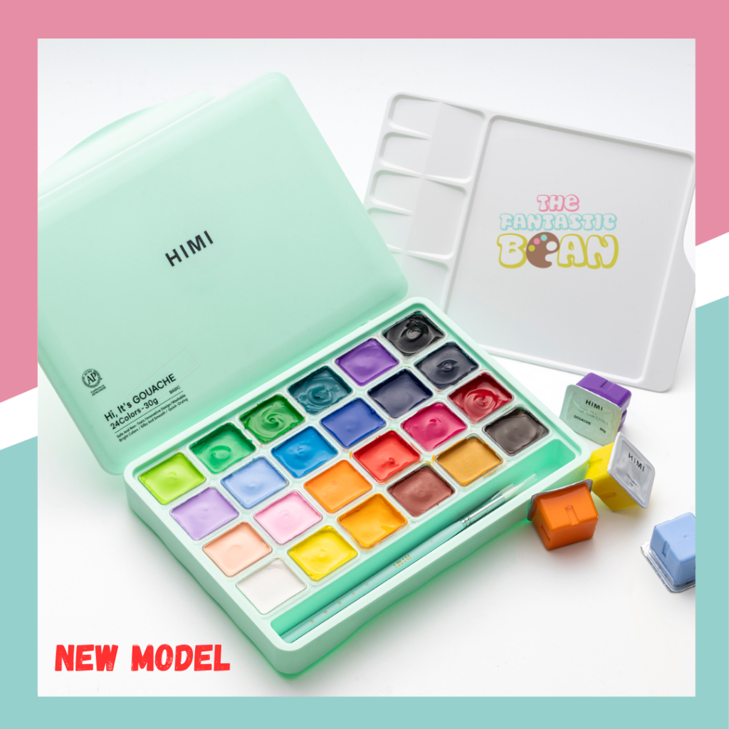 MIYA Himi Gouache Paint, 24 Colors X 30Ml NEW MODEL design | Shopee ...