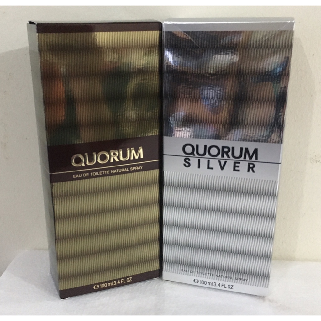 Antonio Puig Quorum or Quorum Silver for Men, 100ml EDT | Shopee ...