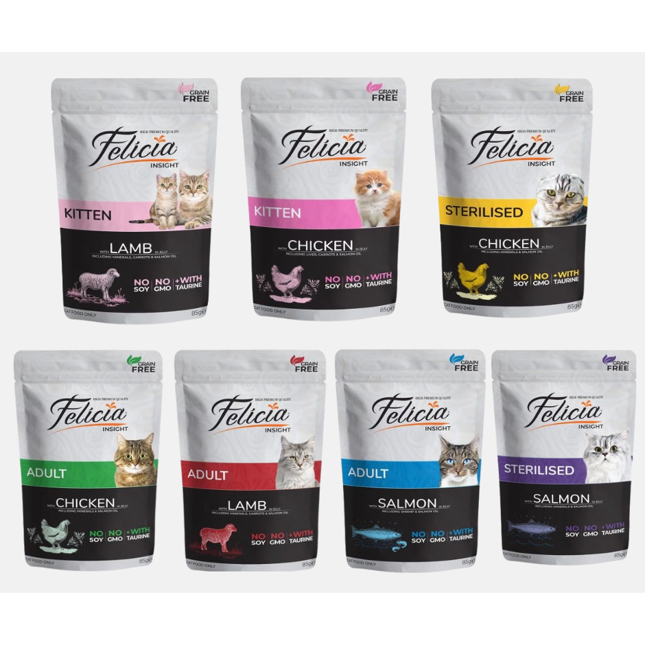 Felicia Wet Cat Food in Pouch 85g | Shopee Philippines