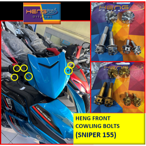 HENG Original Front Cowling Bolts for YAMAHA SNIPER 155 (sold as set ...