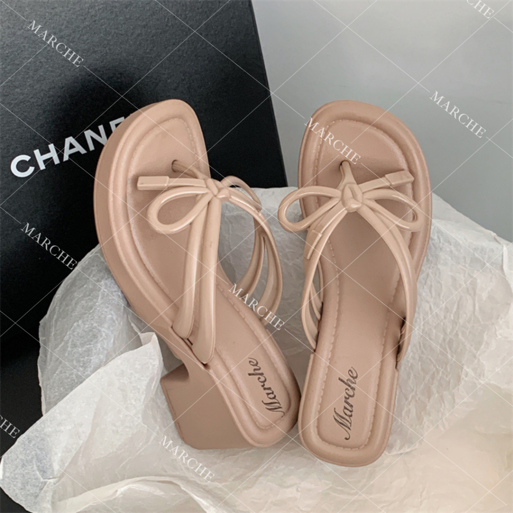 Marche 2024 Women's Fashion Casual 7CM High Heeled Sandals Open Toe ...