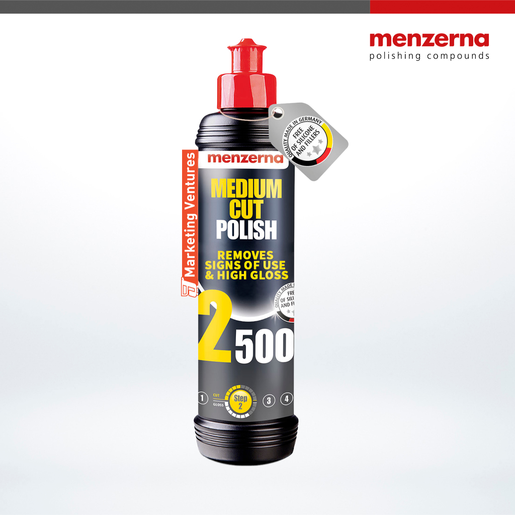 Menzerna Medium Cut Polish 2500 Glossy Fine Abrasive Polish 250ml ...