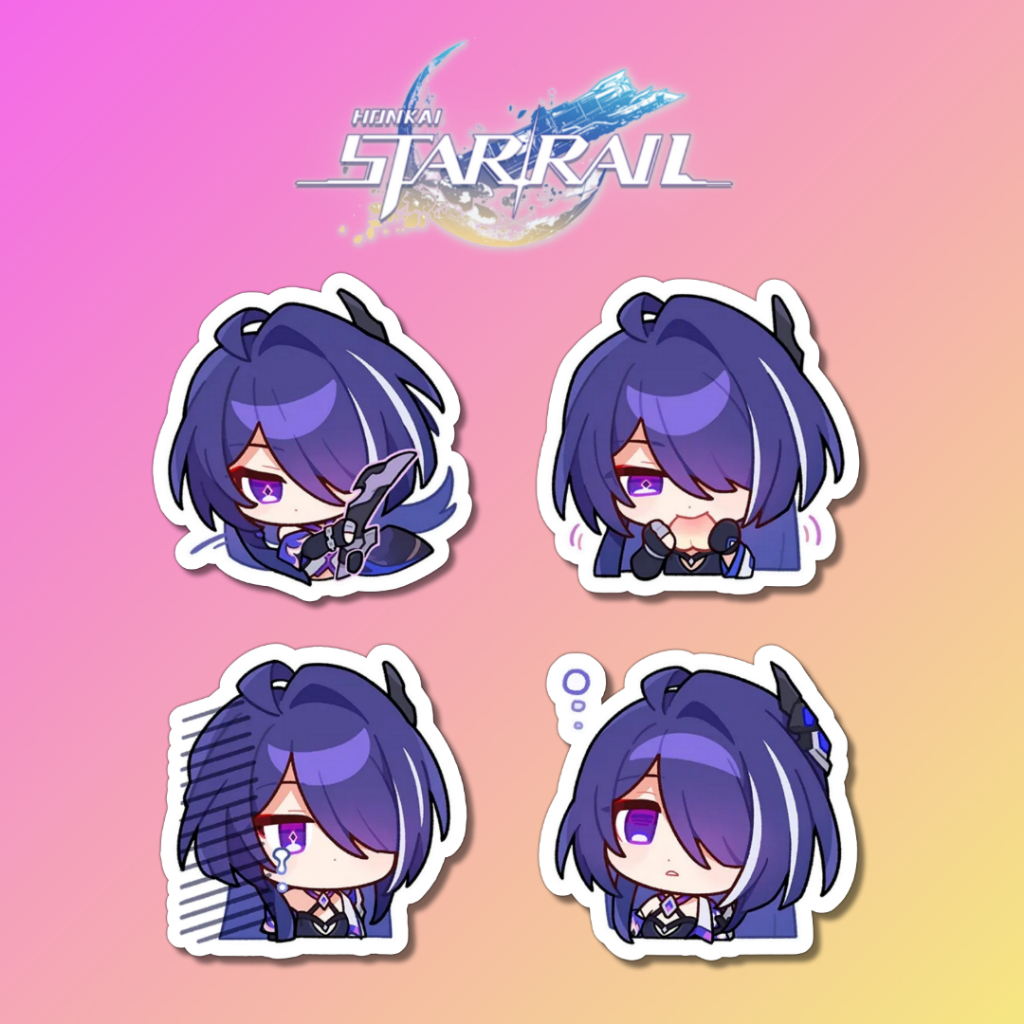 Honkai: Star Rail Acheron Emoji Sticker Set (4pcs) | Shopee Philippines