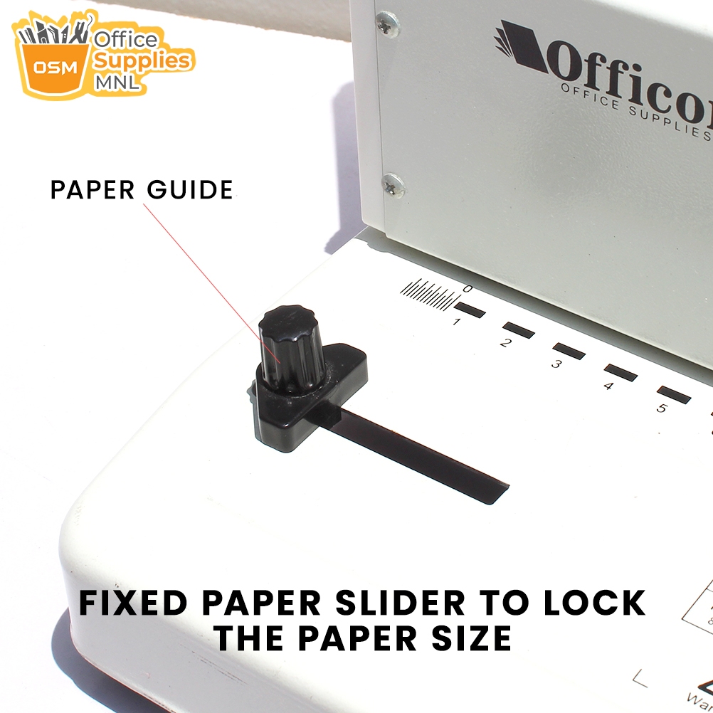 Officom Comb Binding Machine Legal / Long / F4 Size Heavy Duty Binding ...