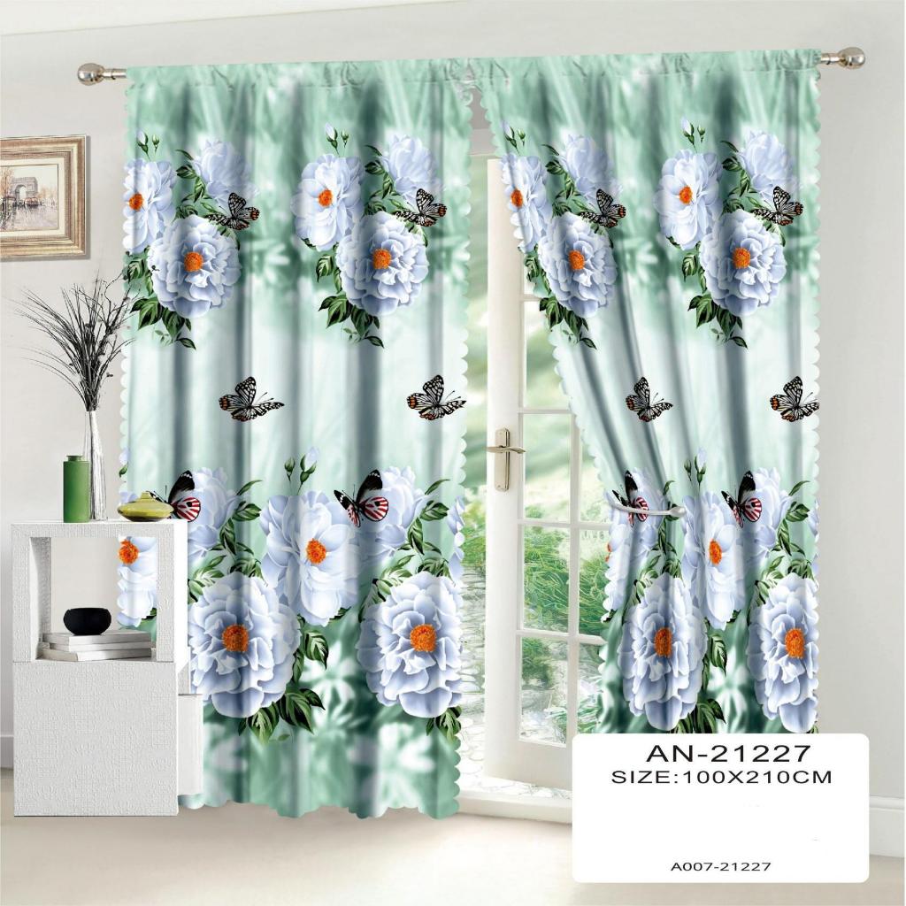 Curtain New Design 100x210CM Curtain Kurtina Door Curtain Lace Curtain ...