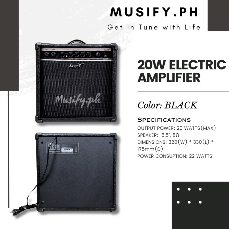 Knight 20 Watts Electric Guitar Amplifier | Shopee Philippines