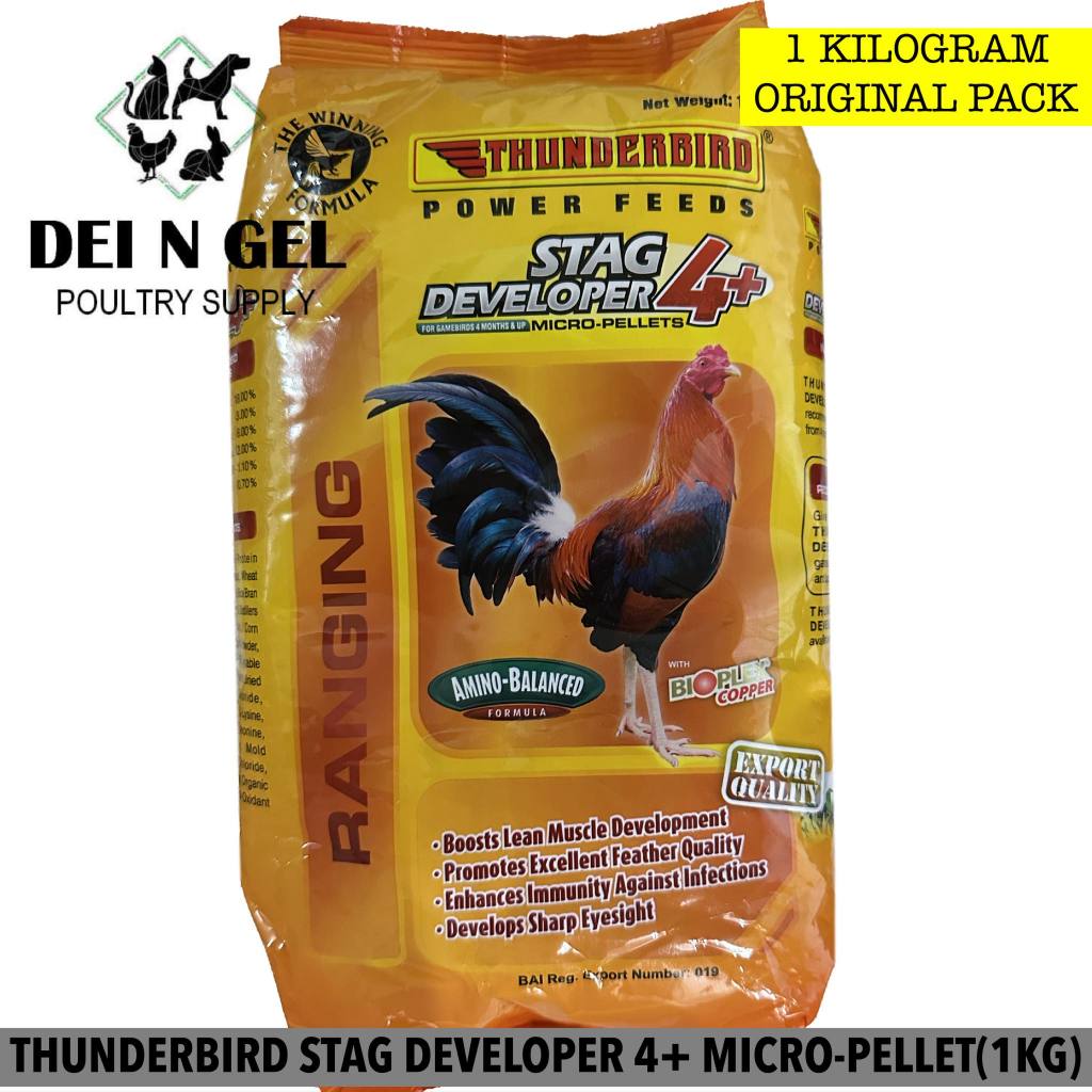 STAG DEVELOPER 4+ FOR GAMEBIRDS 4MONTHS AND UP (1 KILOGRAM) | Shopee ...