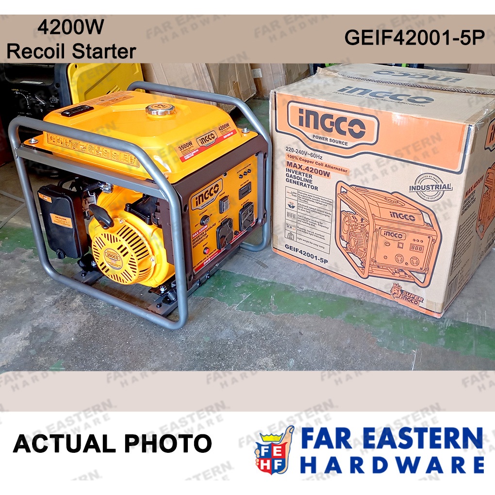 INGCO Inverter Gasoline Generator Portable Silent Genset Manual ...