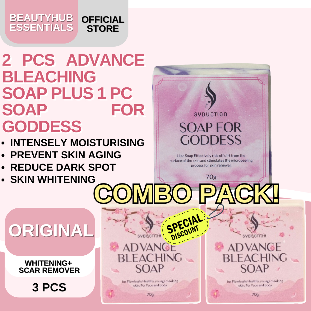 Combo Pack 2pcs Syduction Advance Bleaching Soap Plus Soap for Goddess ...