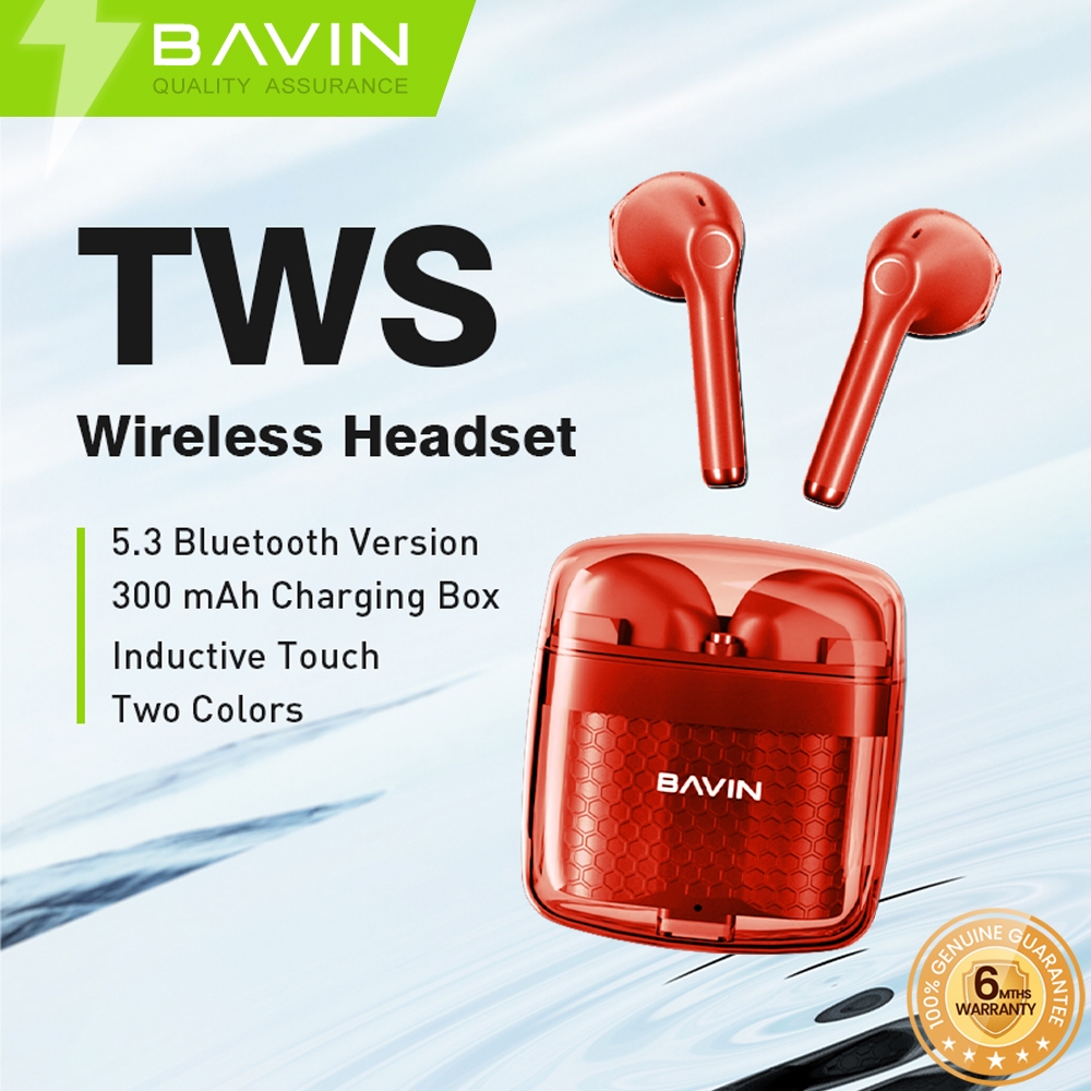 BAVIN BA55 TWS Wireless Bluetooth Earphones Bluetooth Earbuds Touch ...