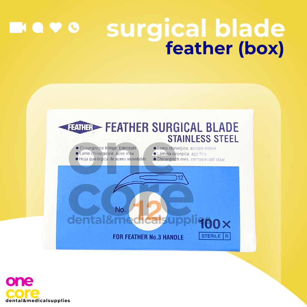 Feather Surgical Blade No.20,10, 15 and No.11 [Sold Per Box] | Shopee ...