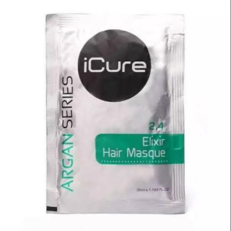 iCure Argan Series Elixir Hair Masque (35ml) | Shopee Philippines