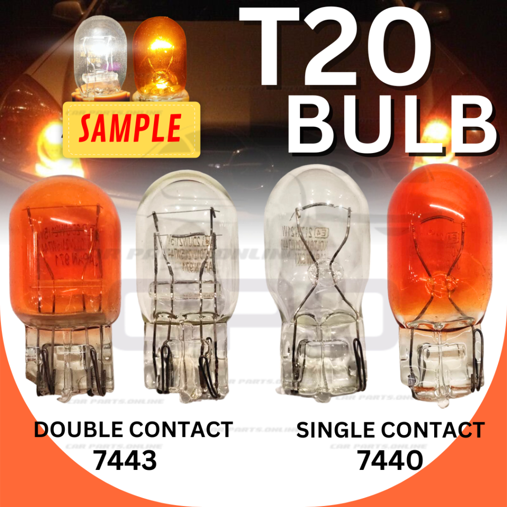 CPO 1pc T20 7440 7443 Halogen Lamp Peanut Bulb Brake Light Tail Light ...