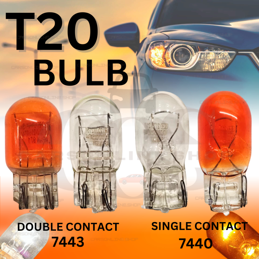 COS 1pc T20 7440 7443 Halogen Lamp Peanut Bulb Brake Light Tail Light ...