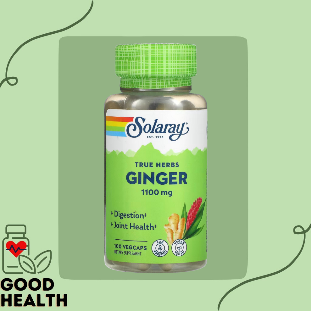 Good Health | Solaray, Ginger, 1,100 mg, 100 VegCaps (550 mg per ...