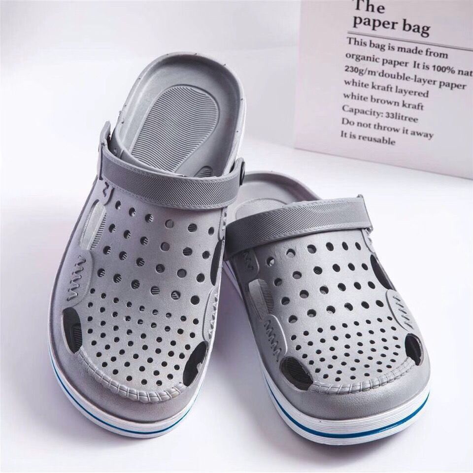 Crocs men's summer trend beach shoes flip-flops Personality half tow ...