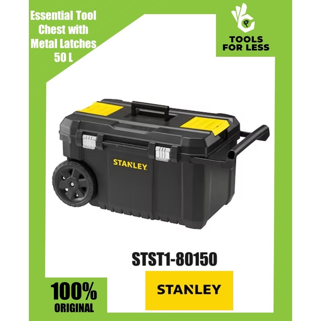 STANLEY Essential Tool Chest with Metal Latches, 50 Litres Model: STST1 ...
