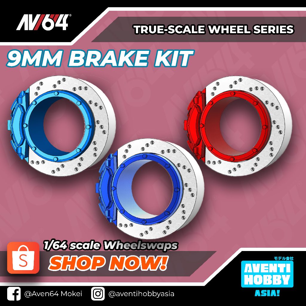BRAKE KIT FOR 1/64 DIECAST MODELS (For 9mm Wheels) | Shopee Philippines