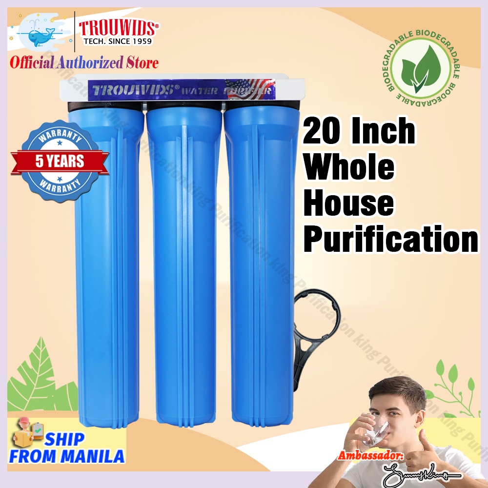 3 Stage 20 Inch Deep Well Water Filter Water Purifier Housing Complete ...