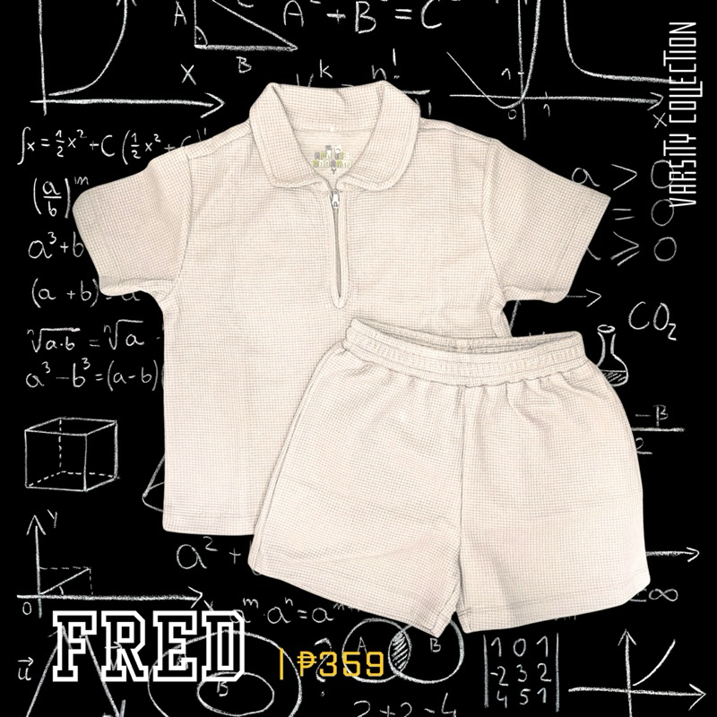 Boys Polotee Terno Set Coords for Kids 2-8 Years Old (Fred Coordinates ...
