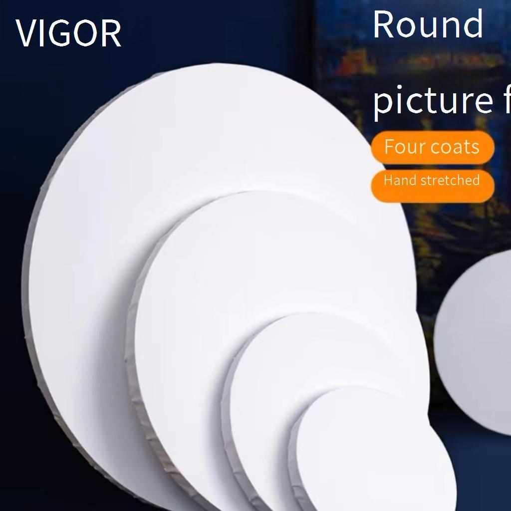 VIGOR Multi-size primed canvas round oil painting frame pure cotton ...