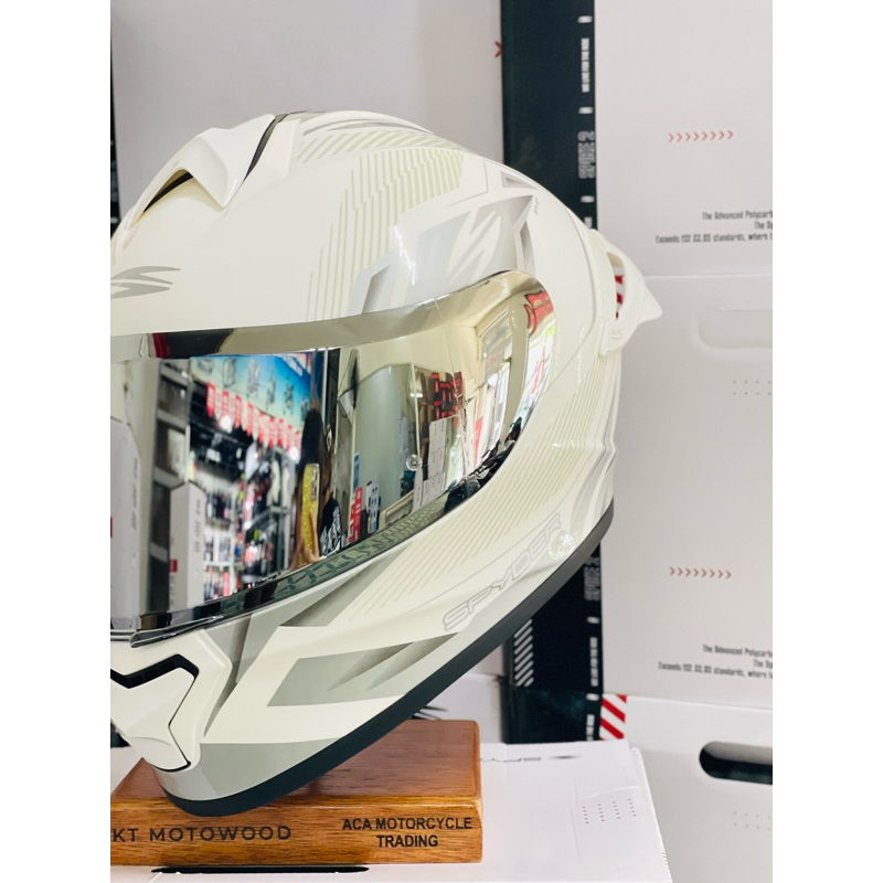 SPYDER SPIKE 2.0 Full Face Single Visor Helmet w/ FREE CLEAR VISOR ...