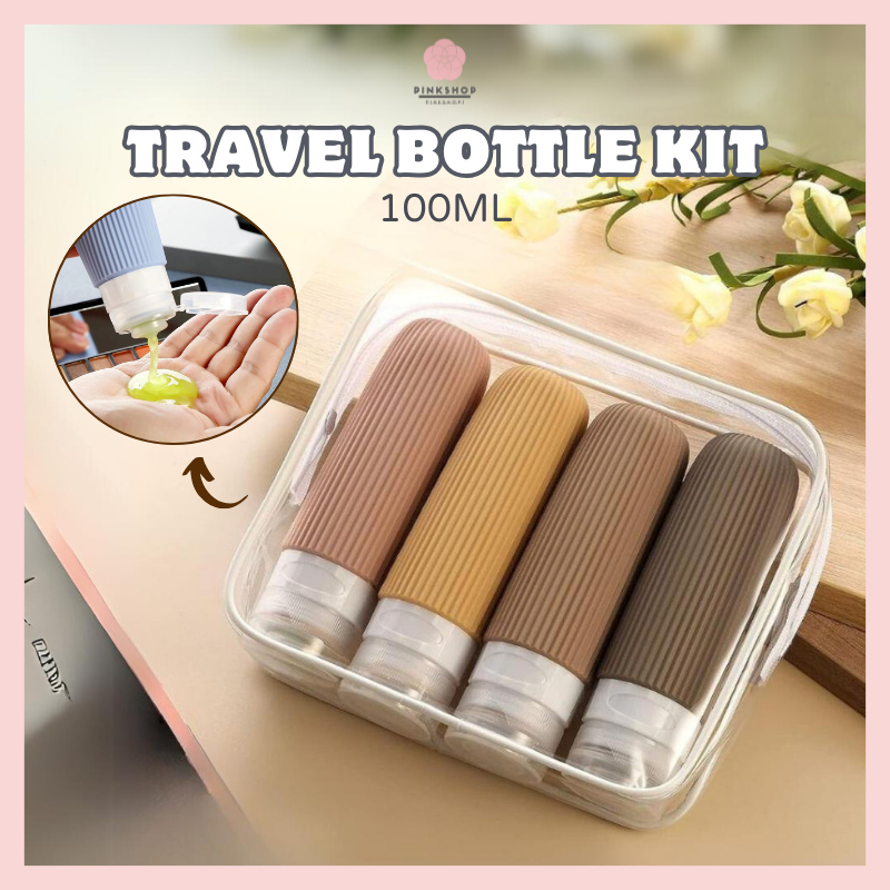 Plastic Travel Cosmetic Dispenser Portable Cosmetic Extraction Bottle ...
