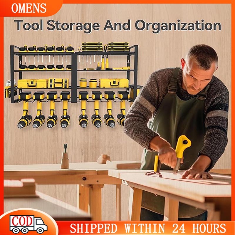 Power Tool Organiser Screwdriver Hand Drill Tool Storage Rack Wall ...