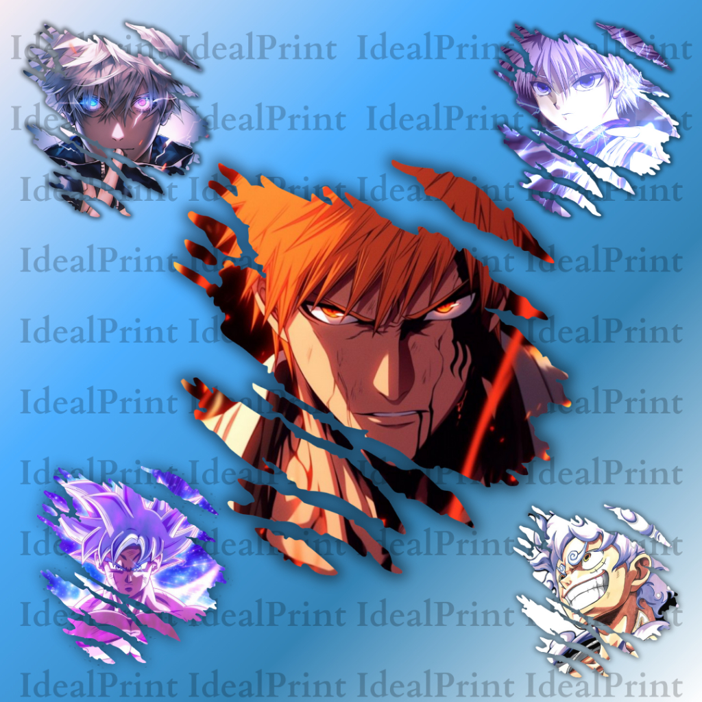 ANIME Sticker - Anime Scratch Sticker Waterproof Vinyl Stickers ...