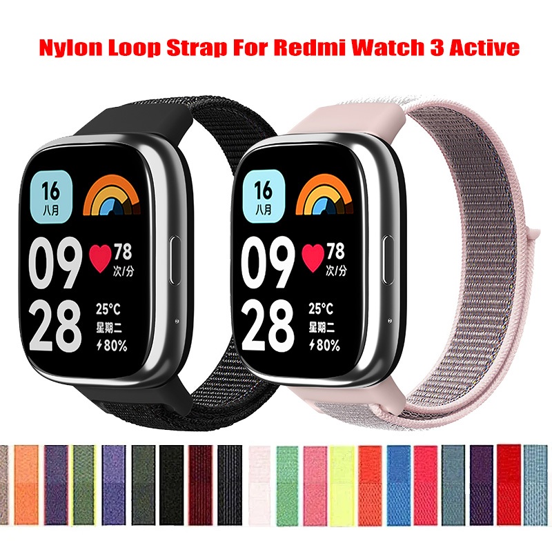 Nylon Loop Strap For Redmi Watch 3 Active Smart Watch Band Replacement ...