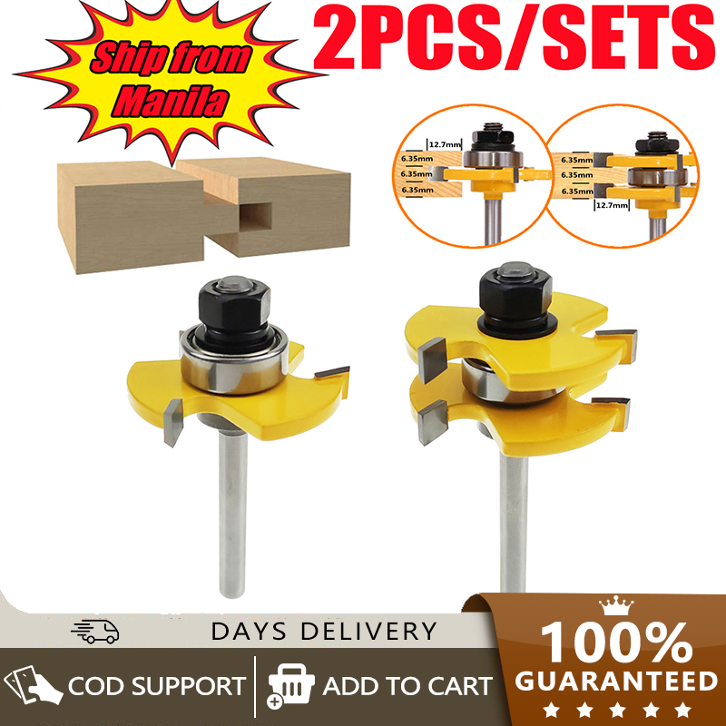 Tongue and Groove Set,Router Bit Set,Wood Door Flooring 3 Teeth ...