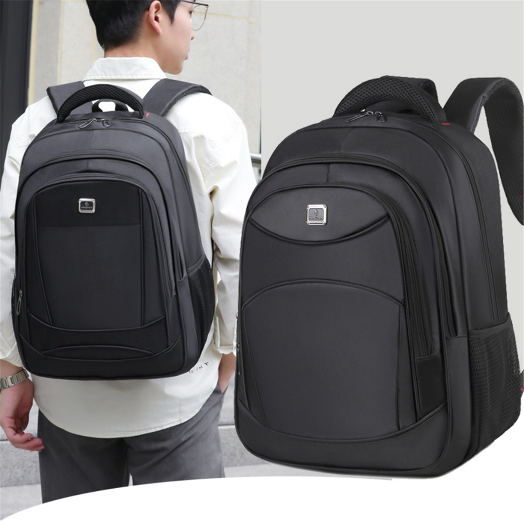 Multi-Compartments Student’s Preferred Black Backpack Durable Large ...