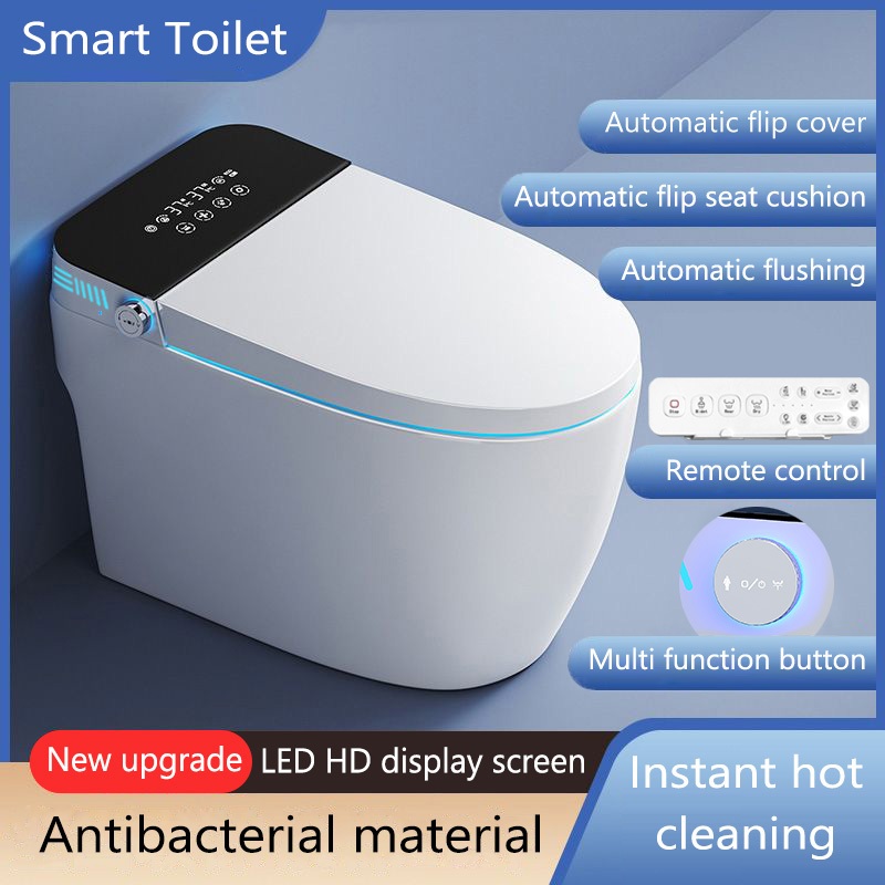 Ceramic Toilet Bowl Set With Bidet Auto Sensing Electric High Pressure ...