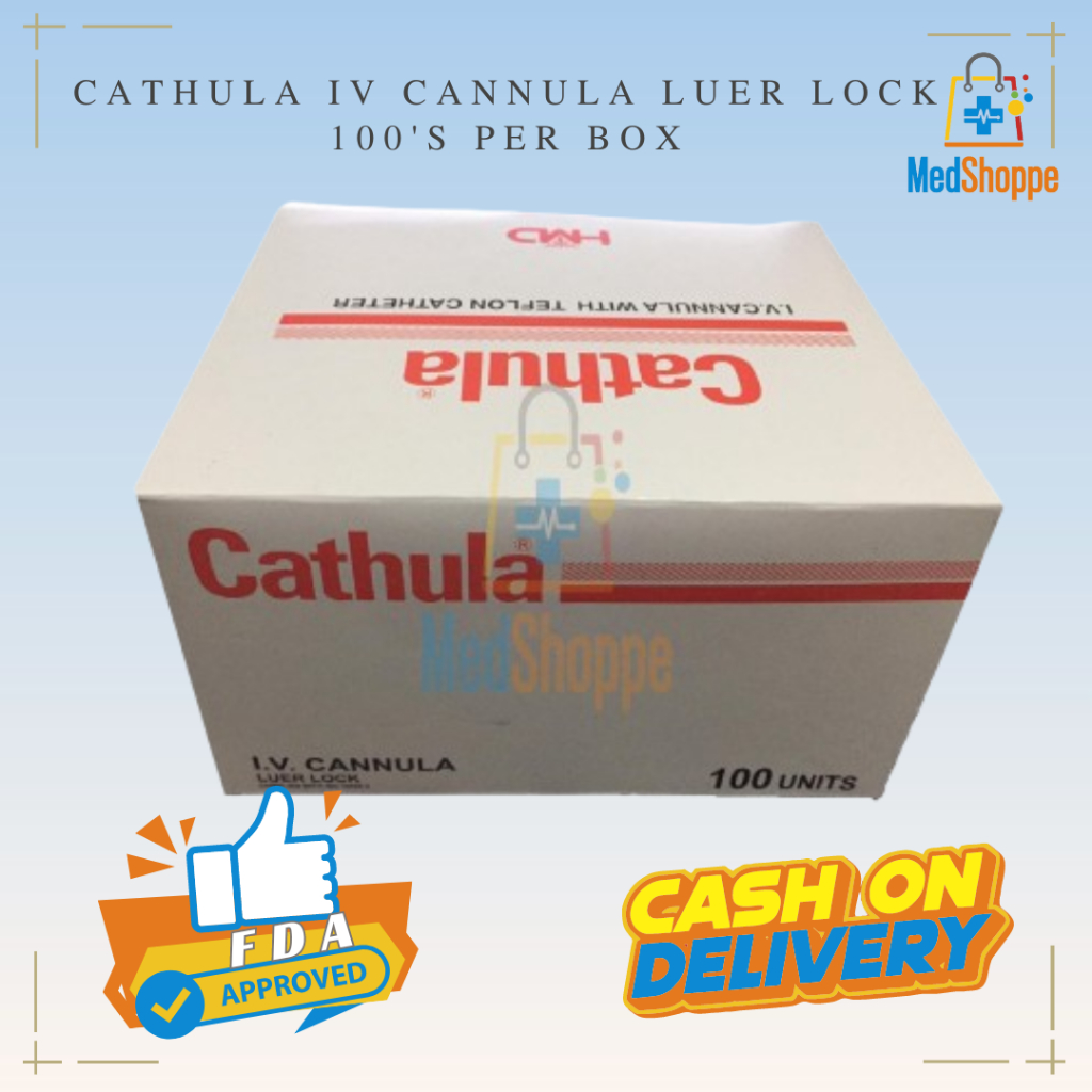 Cathula IV cannula luer lock 100's per box | Shopee Philippines