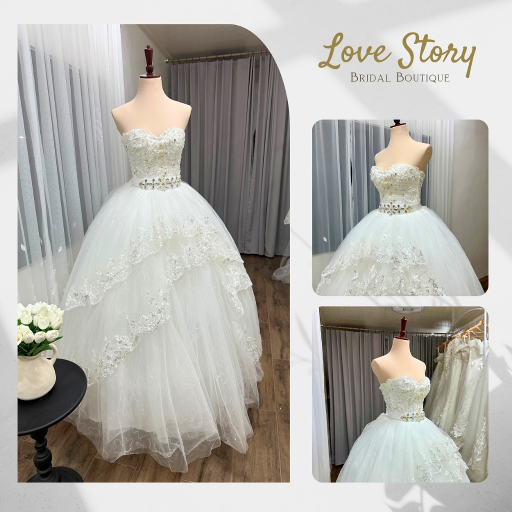 Wedding Gown Love Story Bridal | Shopee Philippines
