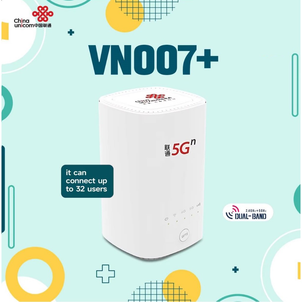 China Unicom 5G CPE VN007+ 5G Wifi Router | Shopee Philippines