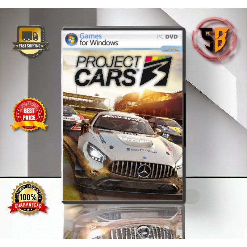PC Laptop Video Game Project Cars 3 Deluxe Edition +DLCs Real Racing ...