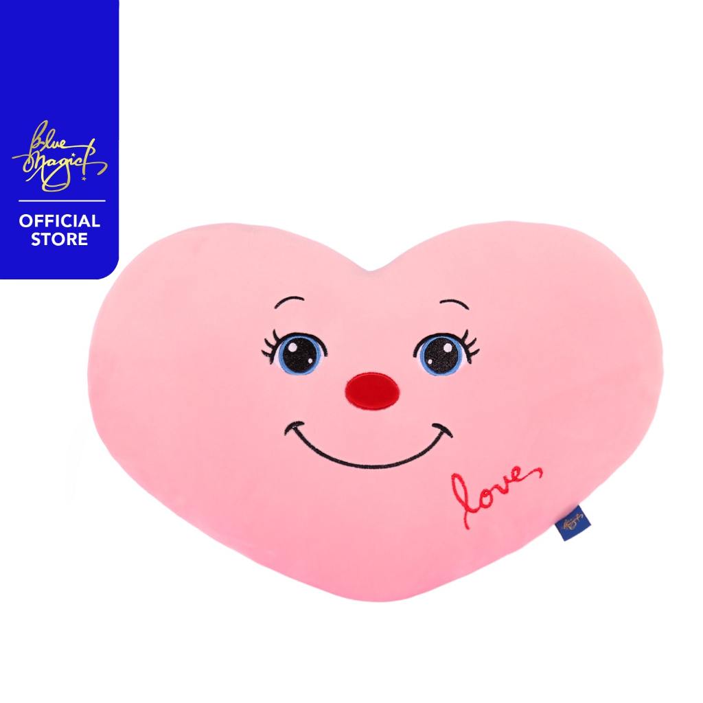 Blue Magic Lovey-Dovey Pink Heart Pillow | Shopee Philippines