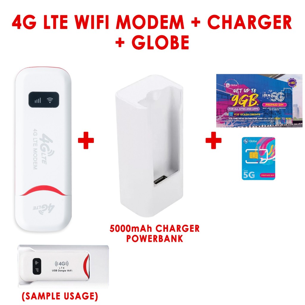 Wireless 4G LTE WiFi Router Modem Universal SIM Card 150Mbps USB Mini ...