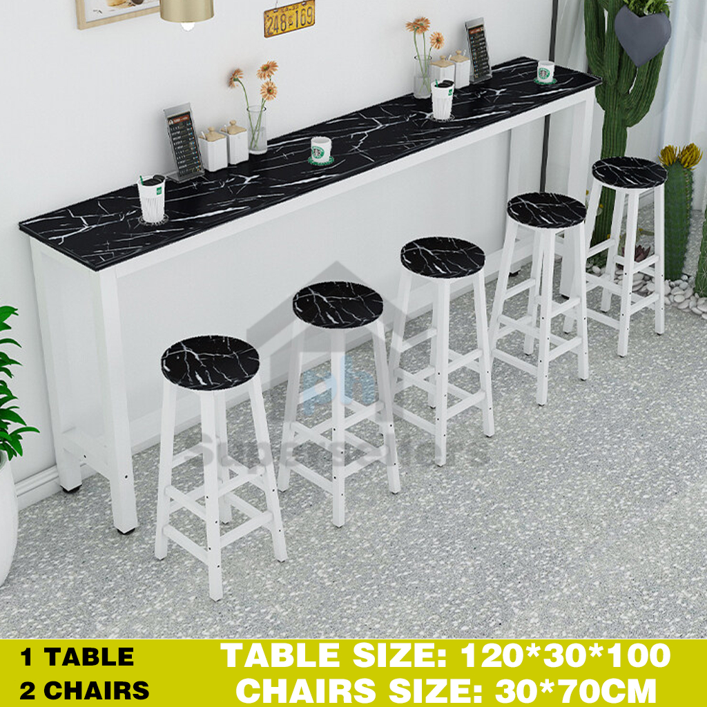 Bar Table And Chair Combination Mini Bar Table + 2 Chairs Set | Shopee ...