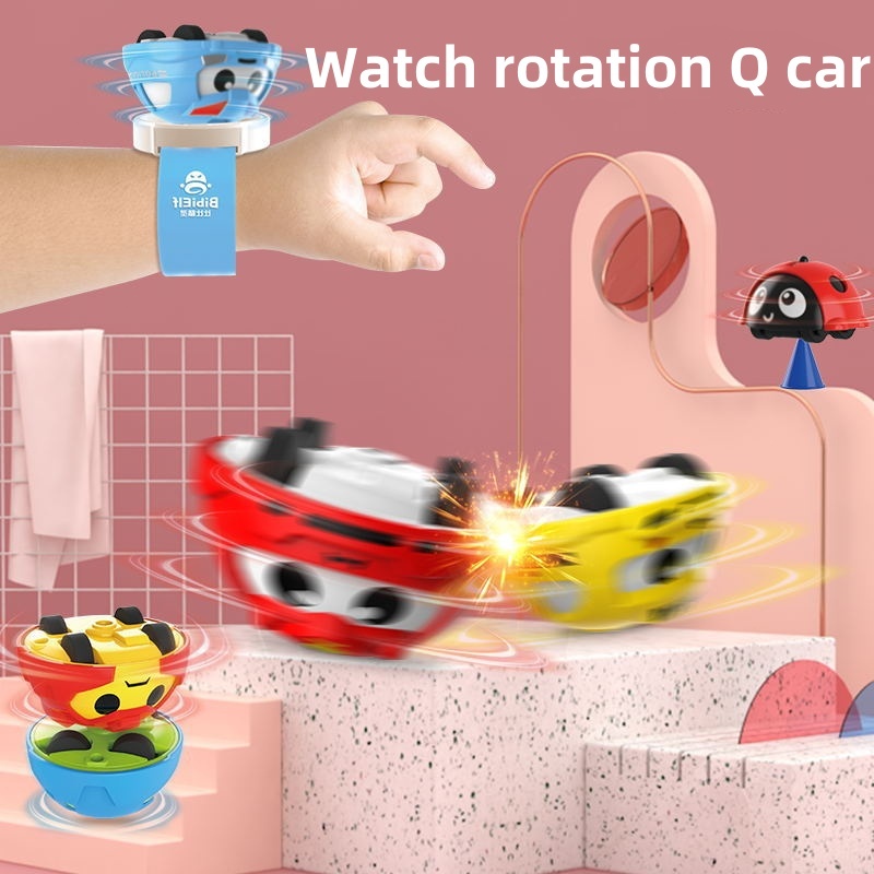 Rotating Gyroscope Watch Kids Fingertip Dazzling Dou Q Car Little Boy ...