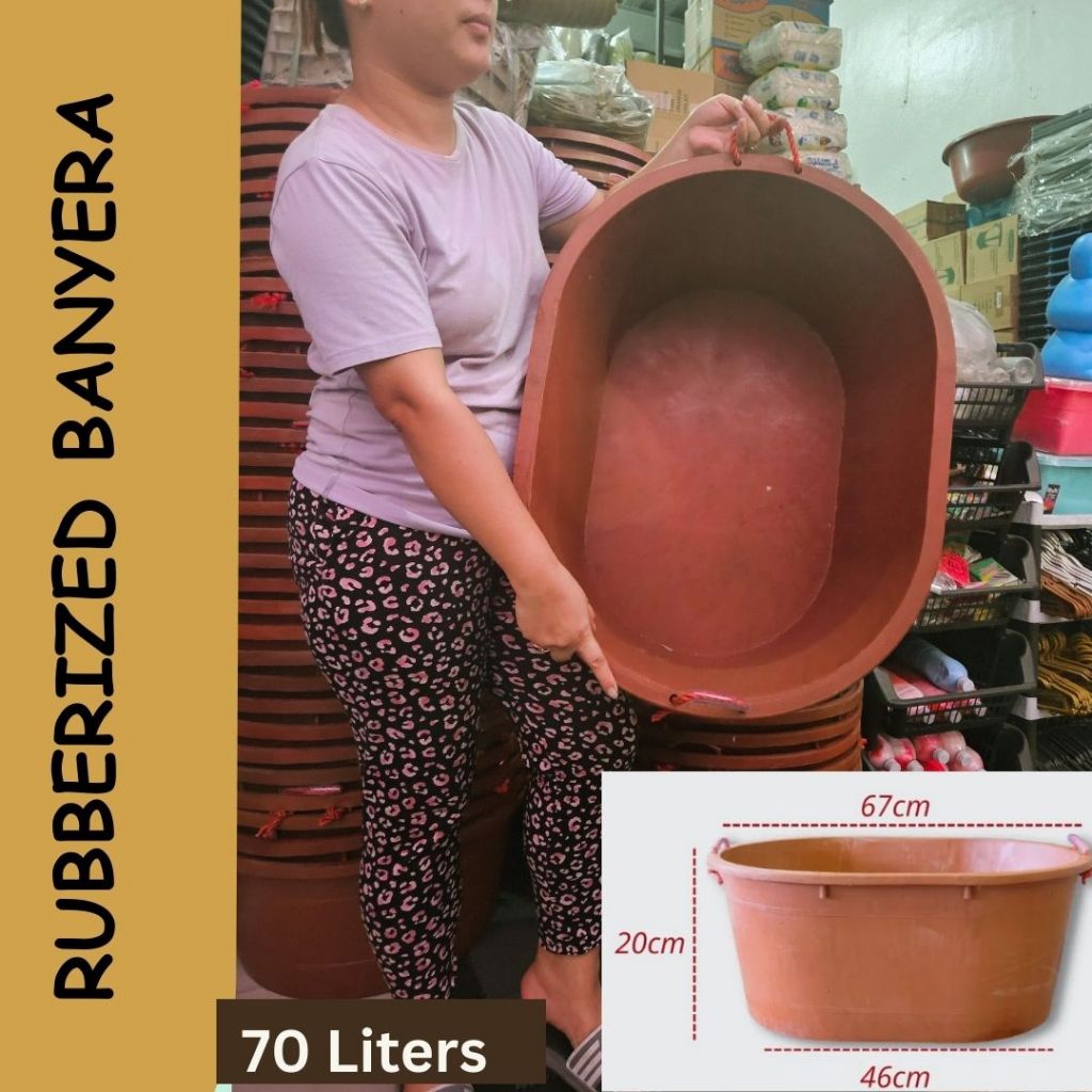 Banyera: Round & Oblong Rubberized Tub for Fish or Laundry (Matibay ...